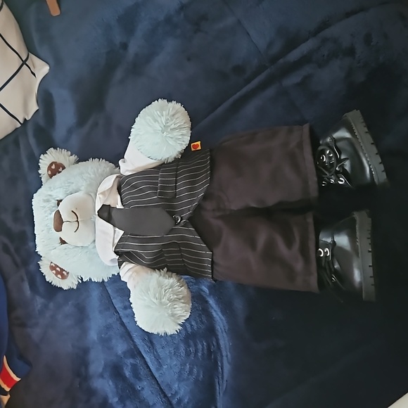 Build-A-Bear | Toys | Build A Bear Blue With Vest Tie Pants Combat ...